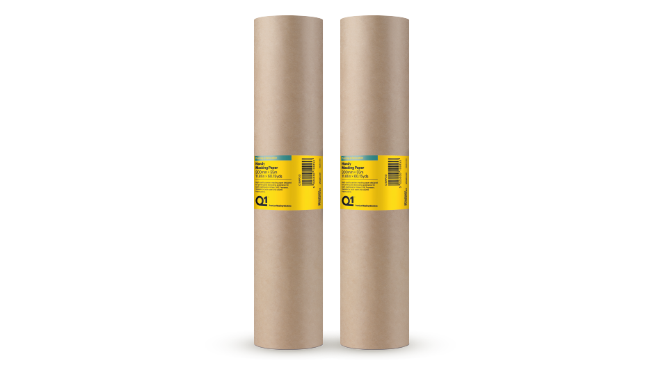 FREE 2 x Q1® Handy Masking Paper 30cm x 55m Rolls - Q1® Premium Masking ...